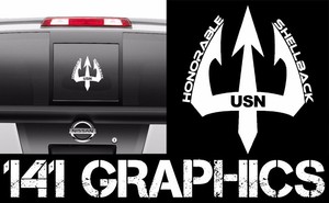 US Navy HONORABLE SHELLBACK Ship Crew Veteran Car Decal Sticker | eBay