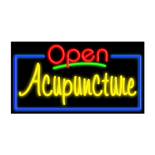 Acupuncture Glass Neon Sign 37"L x 20"H #15443 | eBay