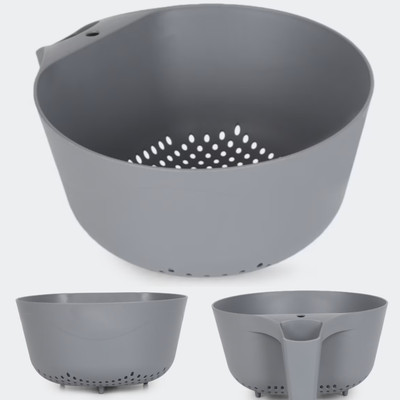 Colander with Handle,25.5cm (L) Drain rice or rinse vegetables | eBay ...