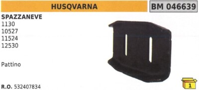 Schneeräumschuh HUSQVARNA 1130 - 10527 - 11524 - 12530 532407834 | eBay.de