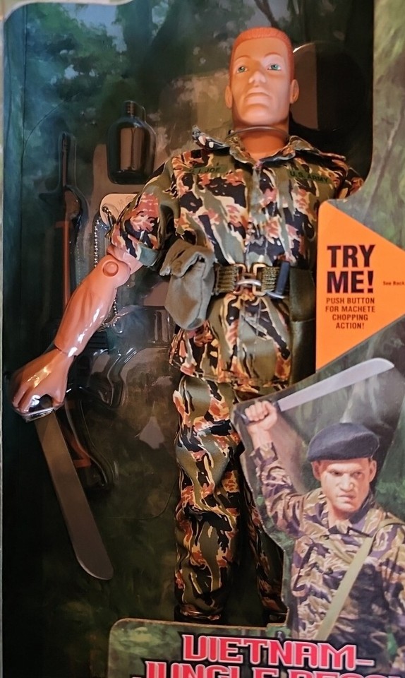 GI Joe Vietnam Jungle Recon w/Machete Chopping Action, NIB (F79) | eBay