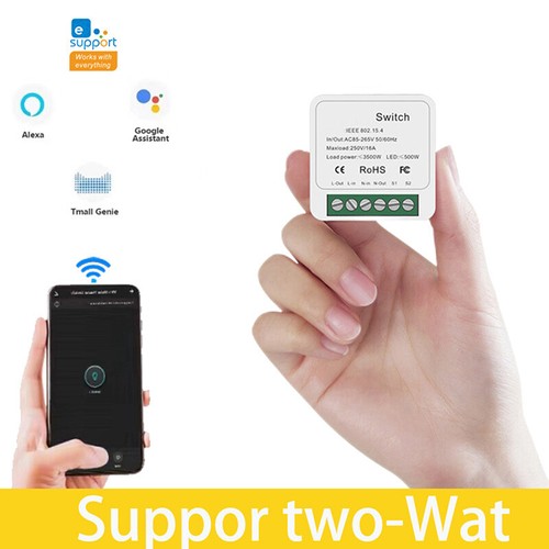 Mini Smart Zigbee Switch 16A Smart Home Automation Module Work HA ...