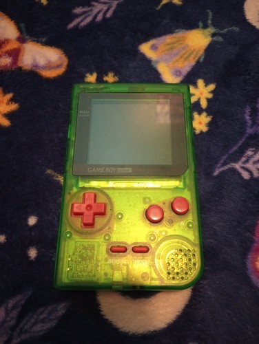 Nintendo Gameboy Pocket Clear Green IPS Backlit Screen Modded Tested ...