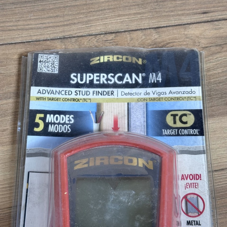 Zircon SuperScan M4 Advance Stud Finder 5 Modes Target Control ‎Battery ...