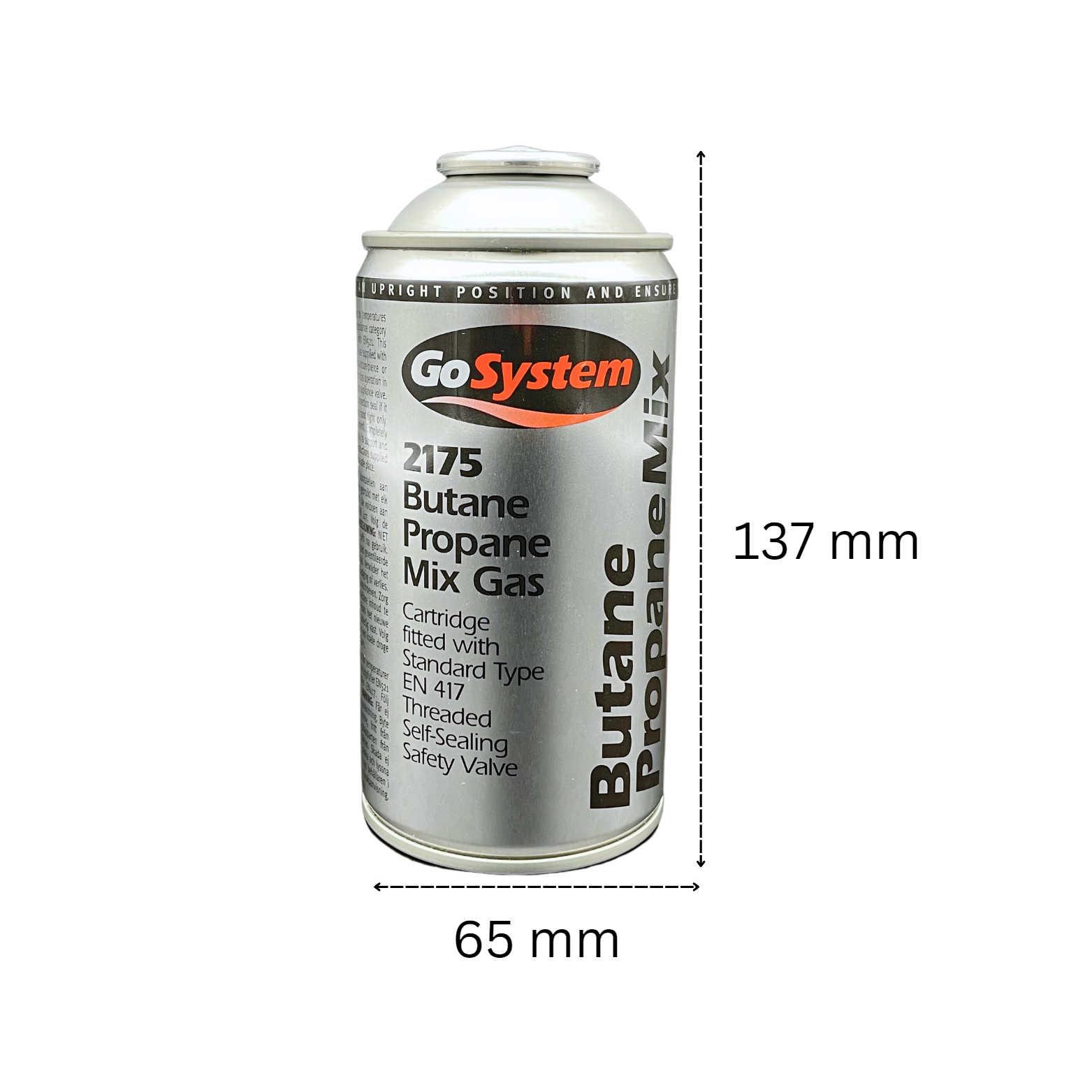 Butane Propane Mix Gas Cartridge - 170g Threaded EN417 Blend for Low ...