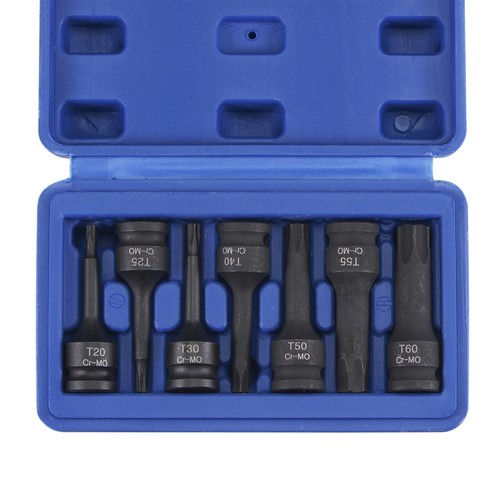 Impact Torx Bit Socket Set T20 - T60 Socket 3/8" Drive Cr-Mo Steel ...