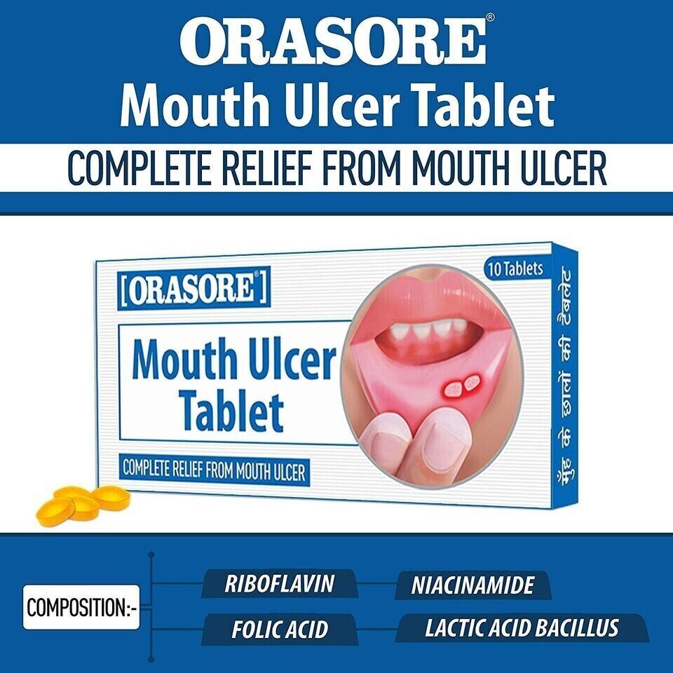 ORASORE MOUTH ULCER RELIEF GEL WITH SPEARMINT, FENNEL & GLYCERINE 50 ...