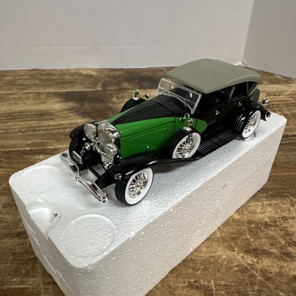 Signature Models 1934 Duesenberg Diecast Car Black Green - Open Box | eBay