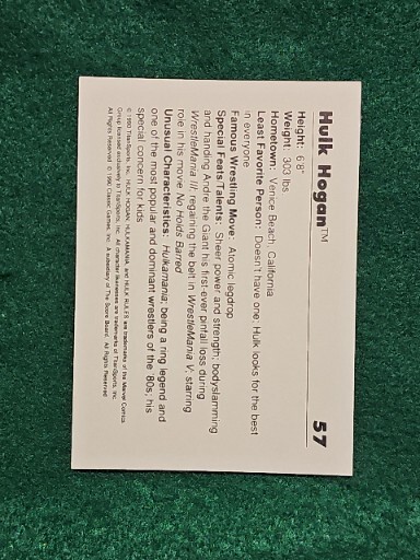 1990 Classic WWF Hulk Rules Hulk Hogan #57 | eBay