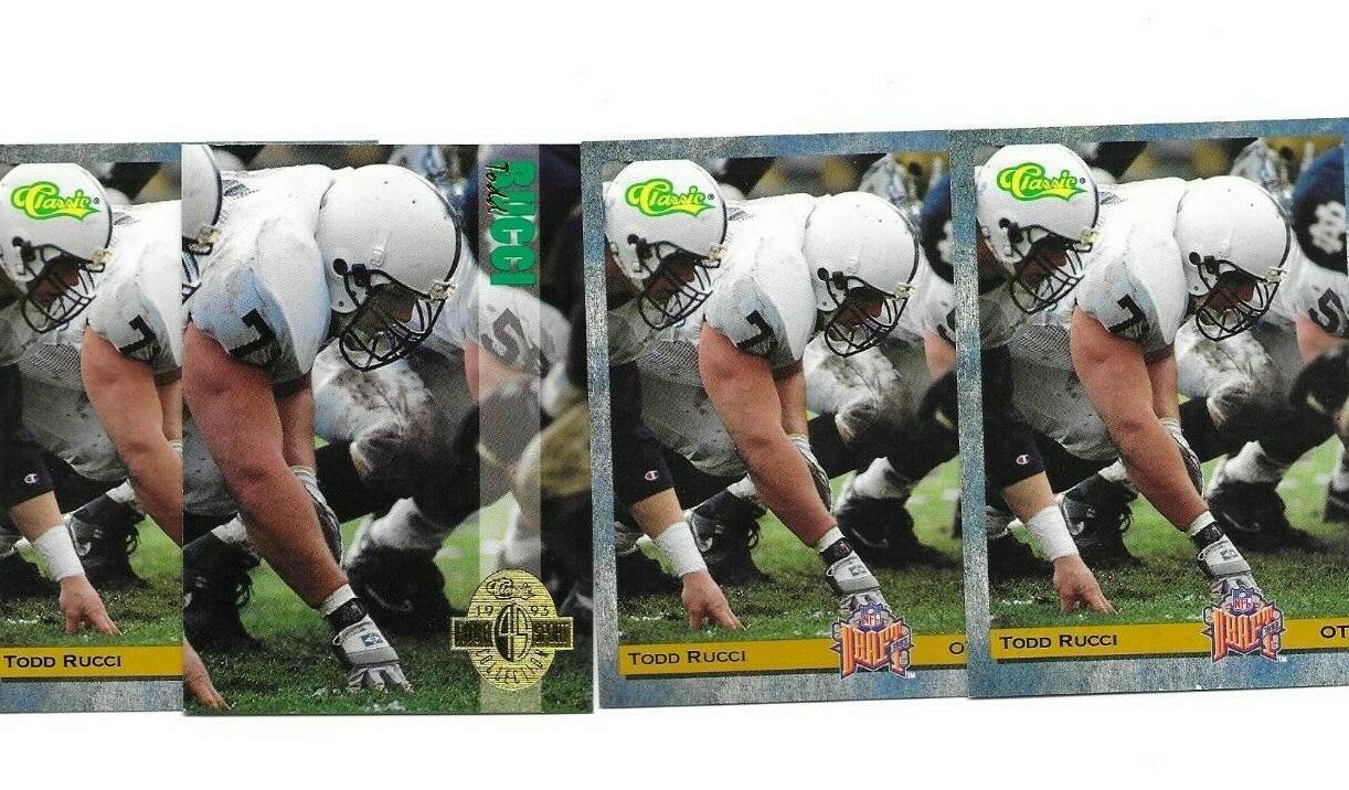 NEW ENGLAND PATRIOTS PENN STATE 4 TODD RUCCI ROOKIE FOOTBALL CARDS | eBay
