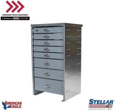 Stellar 41141, (8) Drawer Heavy-Duty Steel Toolbox- 36.5"H x 20"W x 18. ...