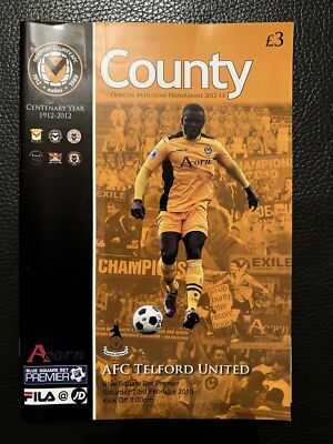 23.2.2013. Newport County AFC v AFC Telford Utd (BSB Premier). | eBay UK