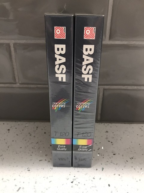 3 BASF Blank VHS Tape Pack Standard 6 Hours T120 Extra Quality VCR for ...