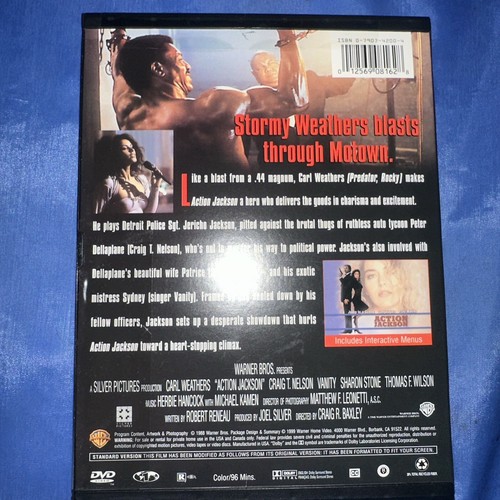 Action Jackson DVD Carl weathers , Sharon Stone , Craig t Nelson 1988 ...