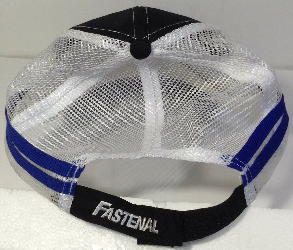 Fastenal Racing Cap - Black with White Mesh - New | eBay