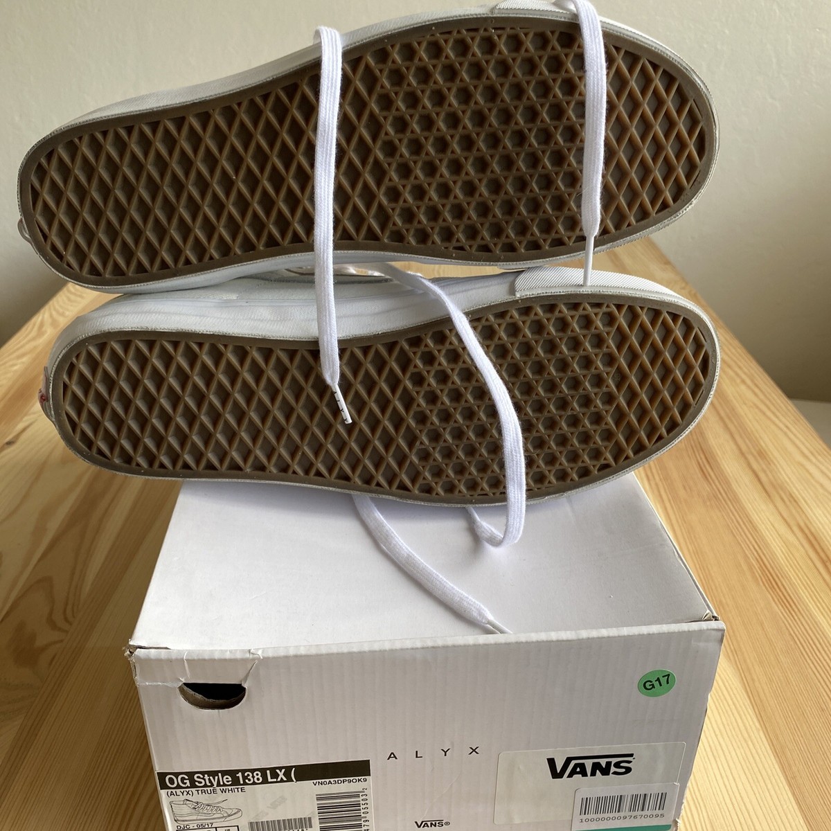 Vans Vault x Alyx OG Style 138 LX True White Size US 12 | eBay Vans Vault x Alyx OG Style 138 LX True White Size US 12 | eBay