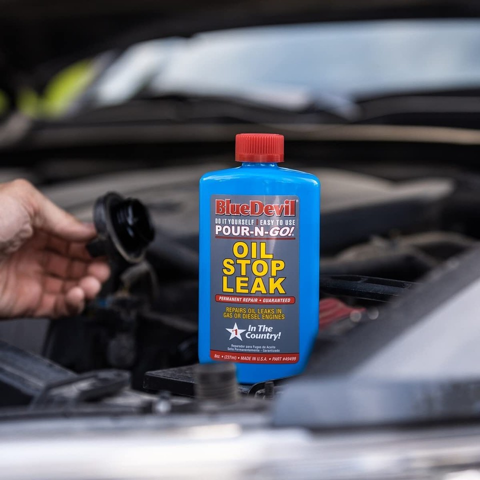 BlueDevil Oil Stop Leak Engine Sealer for Permanent Oil Leak Repair 1 ...