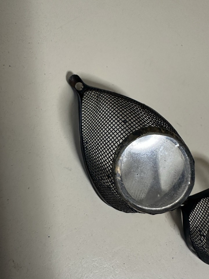 Antique Wire Mesh Railroad/Safety Glasses Or Driving Goggles With Glass ...