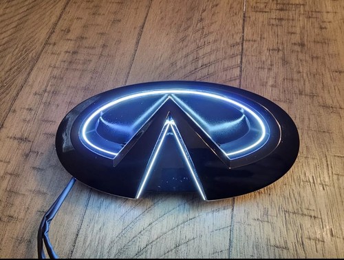 FOR INFINITI G37 COUPE 08-13 G37 Gloss Black LED Front Grill Emblem. | eBay