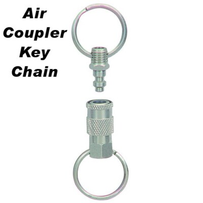 Small Scale 2 Pc Key Chain - Air Tool Fitting Coupler Quick Release ...
