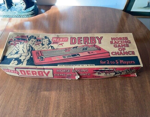 Vintage Merit Derby - Horse Racing Game of Chance - 1950's Pre Battery ...