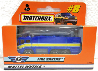 FIRE SAVERS FIRE TRUCK (blue) ~ 1998 MATCHBOX IN BOX #8 | eBay