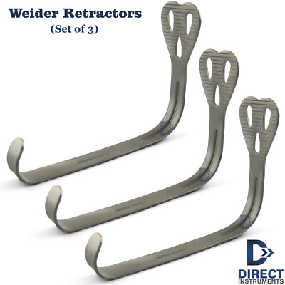 3Pcs Set Weider Dental Retractor Tongue Surgical Mouth Cheek Retracting Lip 5'' | eBay