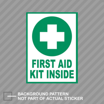 First Aid Kit Inside Sticker Decal Vinyl emergency rescue | eBay