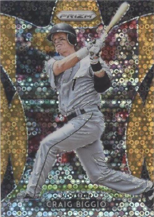 2019 Panini Prizm - Tier III Craig Biggio #295 Neon Orange Donut Circle ...