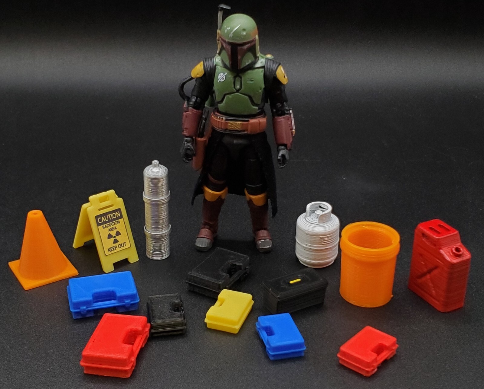 CUSTOM GARAGE GREEBLE lot 3.75" 1:18 SCALE STAR WARS GI JOE FIGURE ...