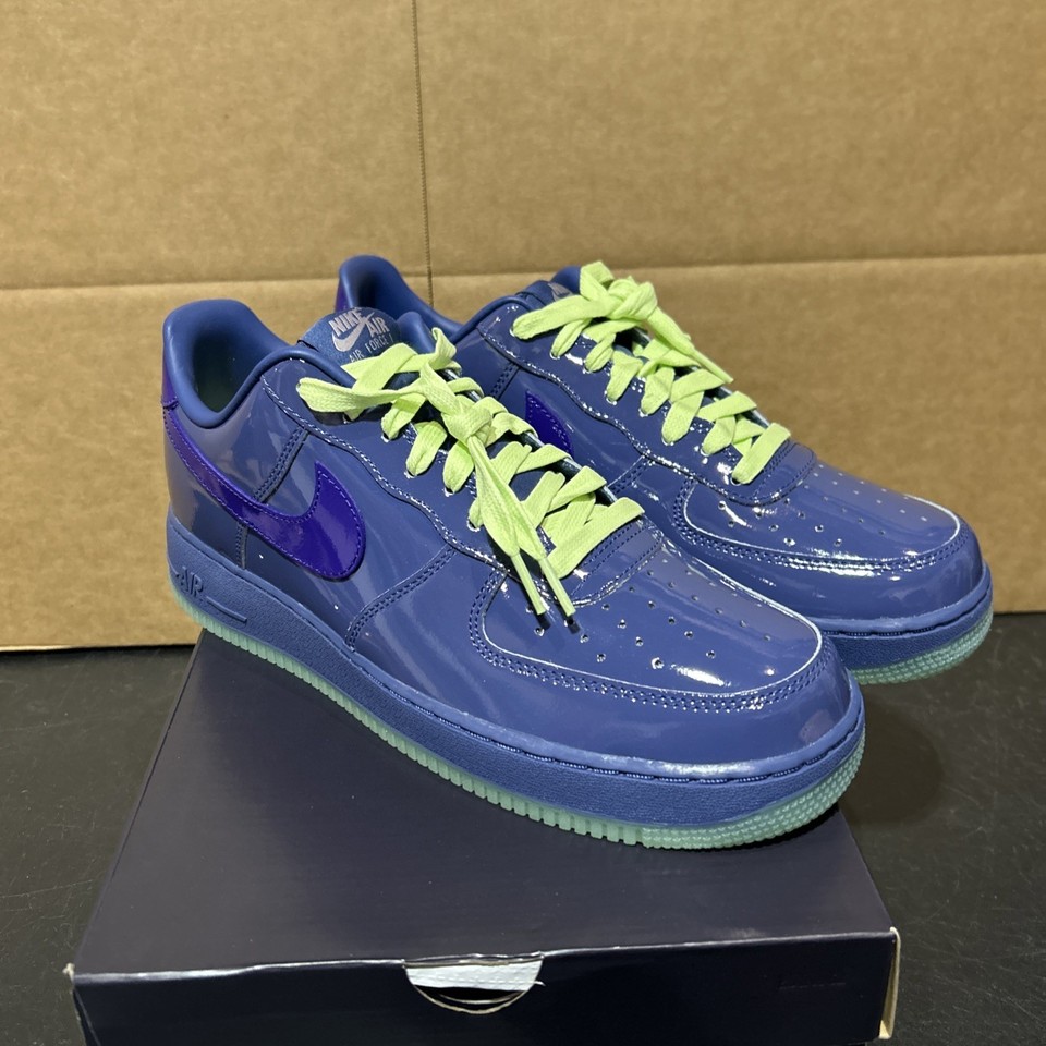 Nike Air Force 1 Low PATENT LEATHER MYSTIC NAVY GRAPE ICE IO4489-400 ...