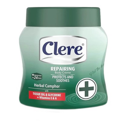 Clere Camphor Repairing Body Cream Tissue Oil 500ml – 24 Hour ...