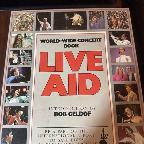 LIVE AID World Wide Concert Book 1985 SOFTCOVER Intro By Bob Geldof ...