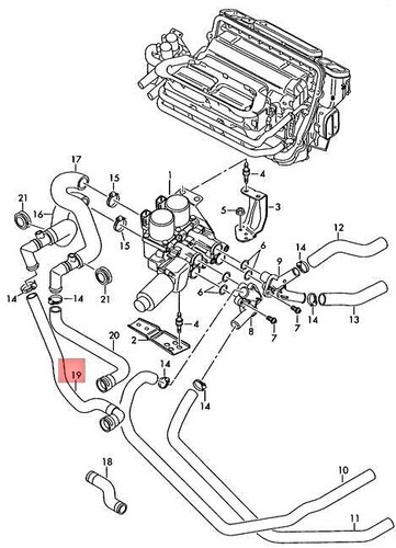 Genuine AUDI A8 S8 quattro 4E2 4E8 Heating Hose 4E0819371J | eBay