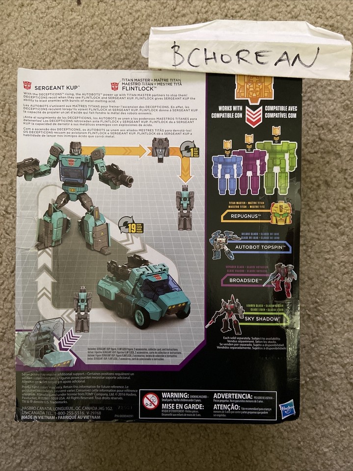 Transformers Titans Return deluxe class Autobot Kup + Headmaster ...