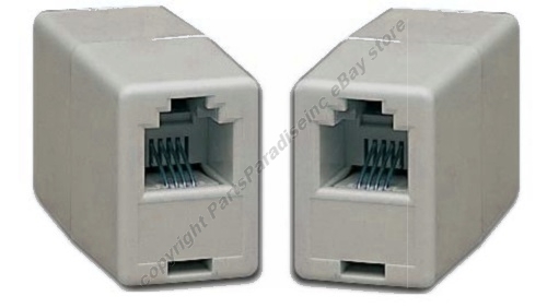 Lot100 RJ11,6P4C 4wire Coupler Female-F,Phone/Telephone Cable/Cord/Wire ...