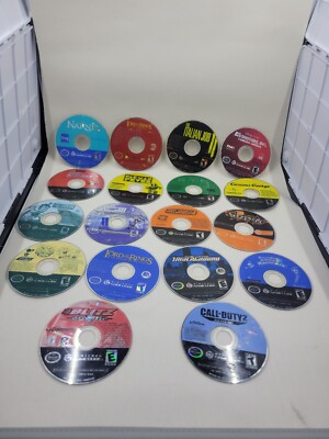 Bundle Lot Of 18 Loose Nintendo GameCube Discs(Mario, Pacman, LOTR, Etc ...
