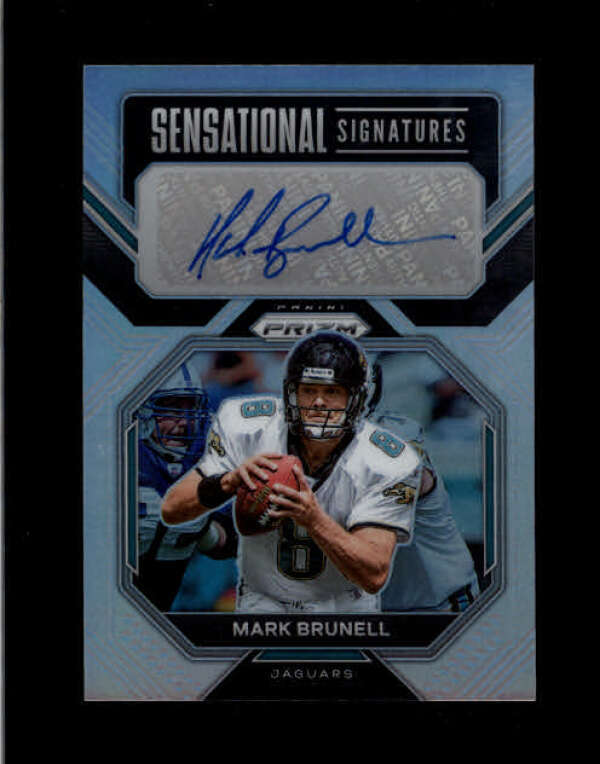 MARK BRUNELL 2022 PANINI PRIZM SENSATIONAL SILVER PRIZM AUTO #011/149 ...