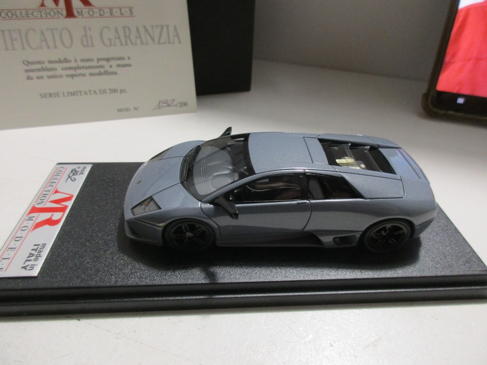 MR 1/43 LAMBORGHINI MURCIELAGO LP640 2006 MATT GREY LIM.ED.192/200 ...