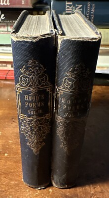 Hood’s Poems Volume 1 & 2 The Poetic Works Of Thomas Hood 1857 & 1861 ...
