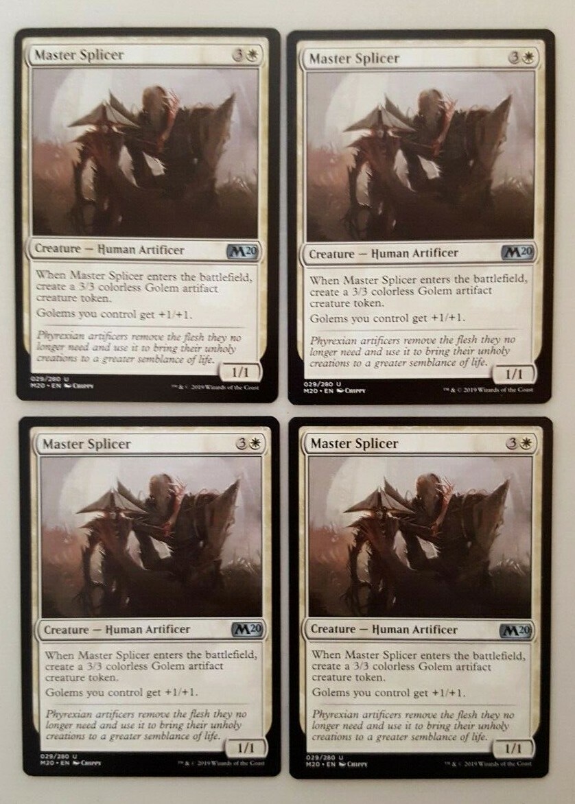 [4x] Master Splicer Core 2020 M20 MTG Magic The Gathering NM Playset | eBay