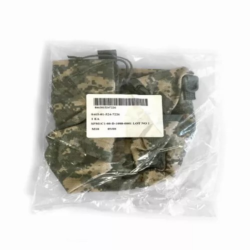 2 U.S. Military MOLLE ACU DIGITAL CAMO SUSTAINMENT POUCH NSN 8465-01 ...