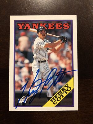HENRY COTTO 1988 TOPPS AUTOGRAPHED SIGNED AUTO BASEBALL CARD 766 ...