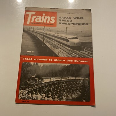 1965 June Trains Magazine, Japans Wins Ok Speed Trains (CP252) | eBay