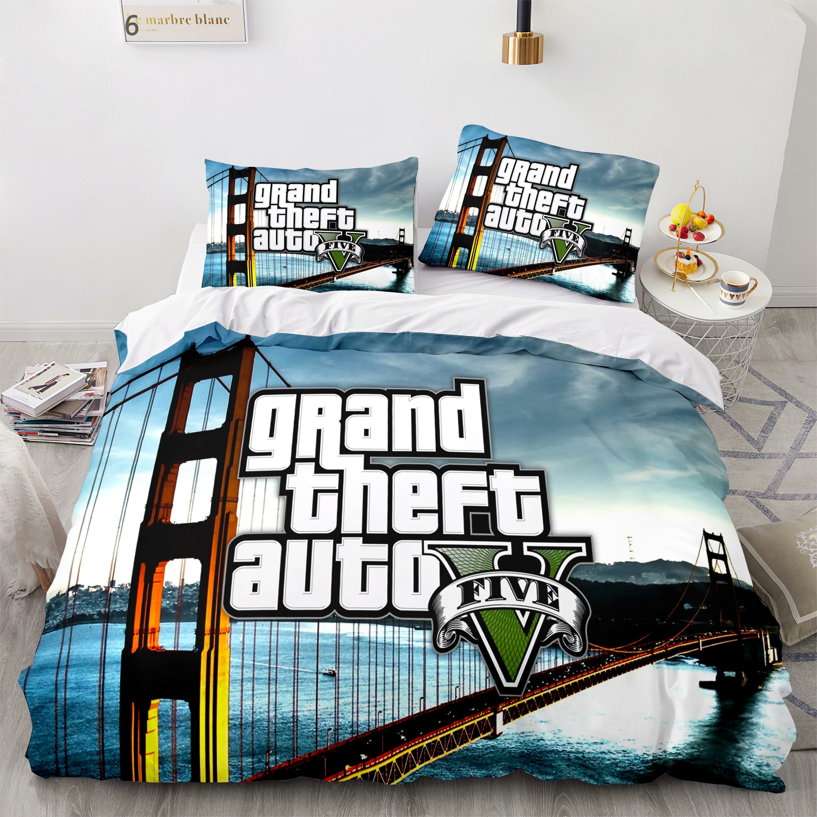 GTA Games Doona Quilt Duvet Cover Set Pillowcase Single Double Queen ...