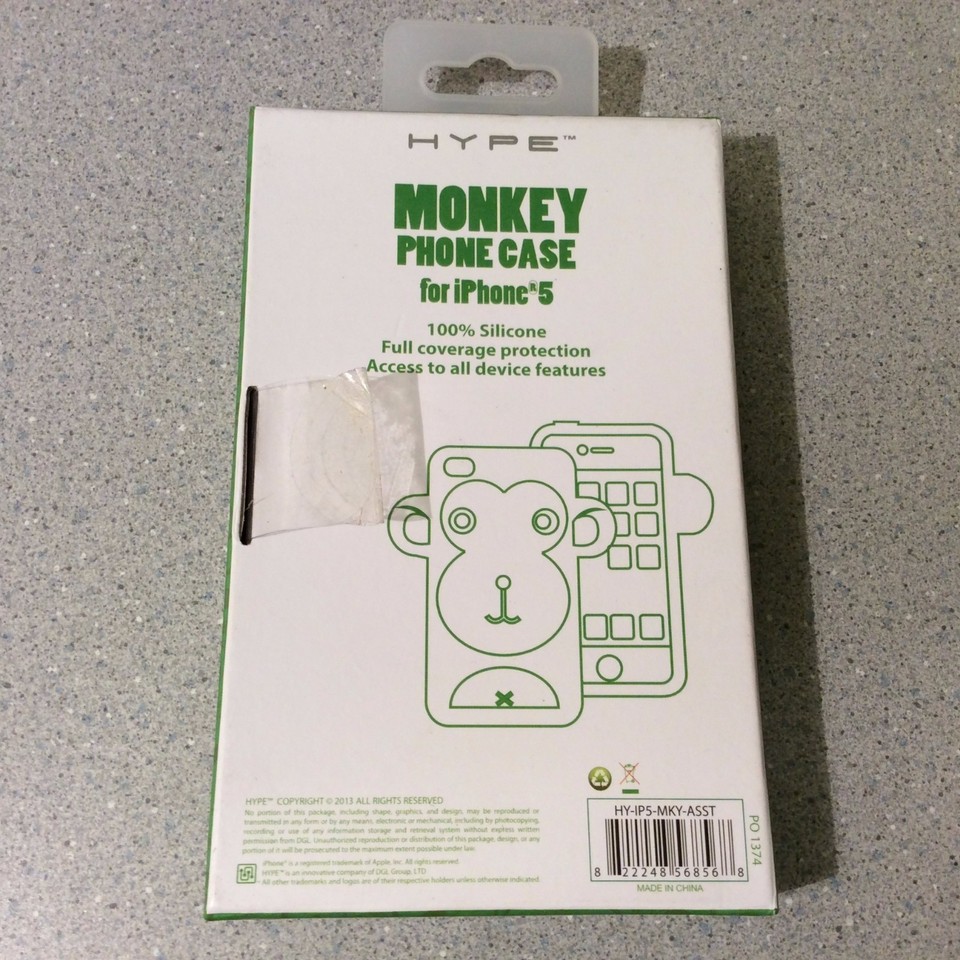 Hype Monkey Phone Case for iPhone 5 Green Silicone | eBay
