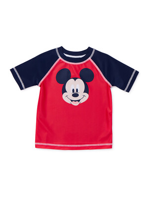Mickey Mouse Baby Boy Rash Guard Swim Shirt Beach Pool Sun | eBay