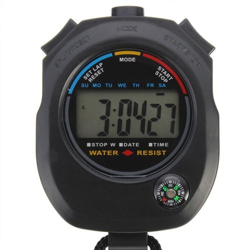 Digital Lcd Chronograph Sport Counter Stopwatch Handheld U7U8 Timer ...
