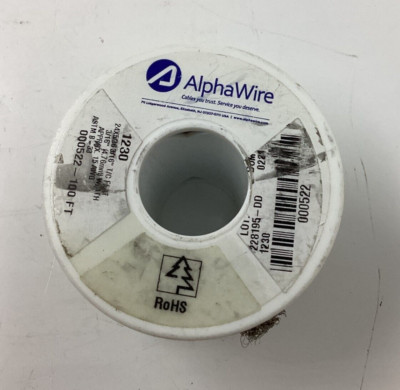 AlphaWire 1230 Tinned Copper Ground Braid 3/16" 4.76MM 15AWG Flat Wire ...