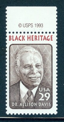 US 2816 Dr. Allison Davis, Anthropologist, Mint NH, includes new black ...